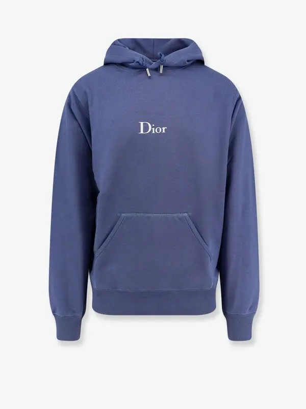Dior Cotton Sweatshirt With Embroidered Lettering Logo - Multicolor