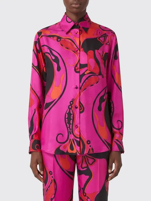 Emilio Pucci Printed Silk Shirt