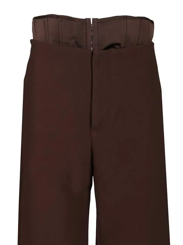 ROTATE BY BIRGER CHRISTENSEN Corset Trousers - Brown