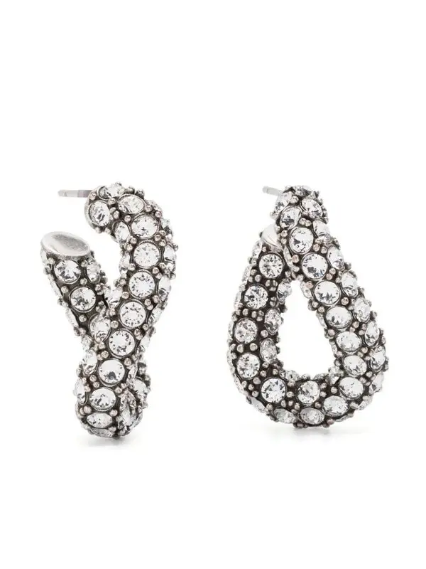 Isabel Marant Étoile Funky Ring Chain Link Earrings - Silver