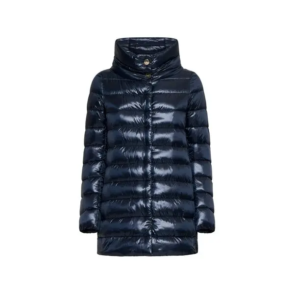 Herno High-shine Puffer Jacket - Blue