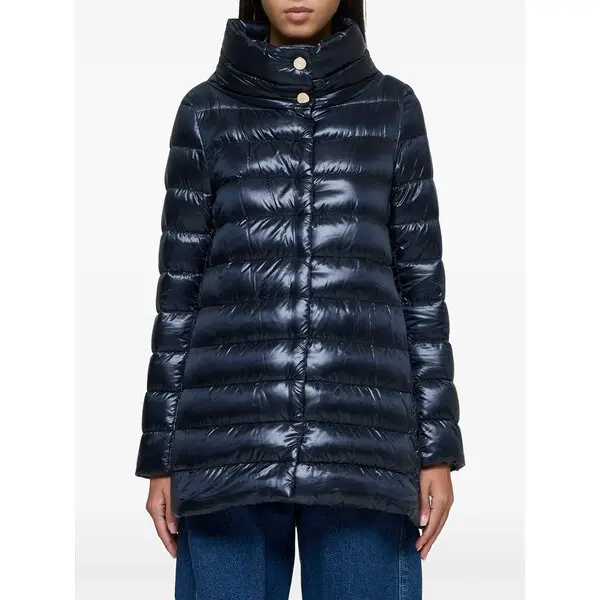 Herno High-shine Puffer Jacket - Blue
