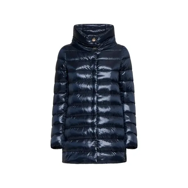 Herno High-shine Puffer Jacket - Blue