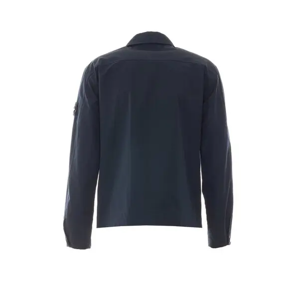 Stone Island Logo Zipped Overshirt