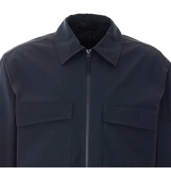 Stone Island Logo Zipped Overshirt