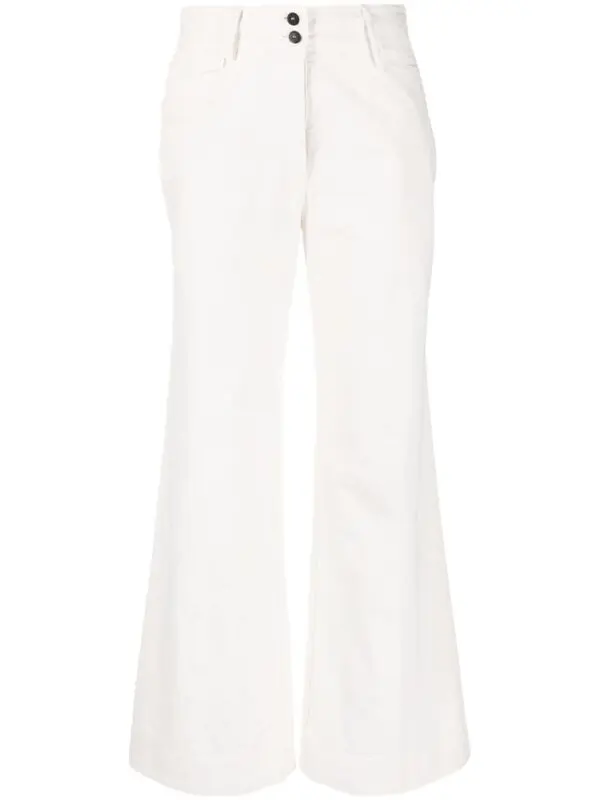 FORTE_FORTE Wide Leg Trousers - White