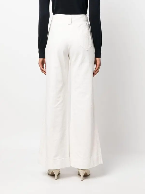 FORTE_FORTE Wide Leg Trousers - White