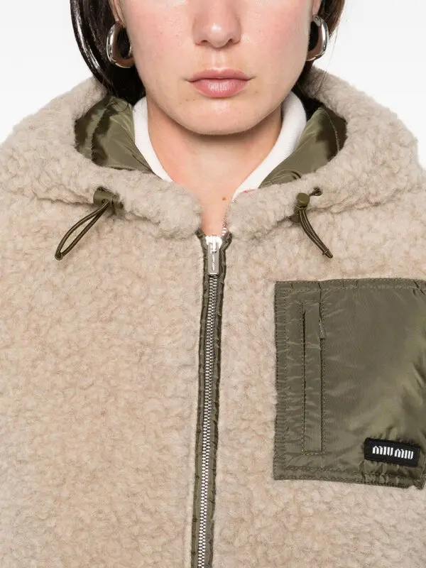 Miu Miu Teddy Blouson Jacket