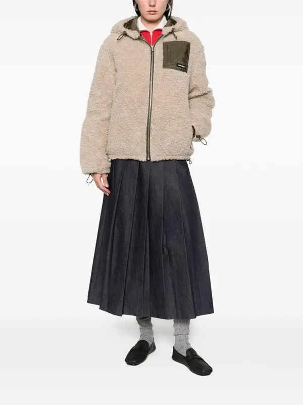 Miu Miu Teddy Blouson Jacket - Multicolor