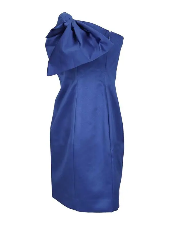 ROTATE BY BIRGER CHRISTENSEN Satin Bow Mini Dress
