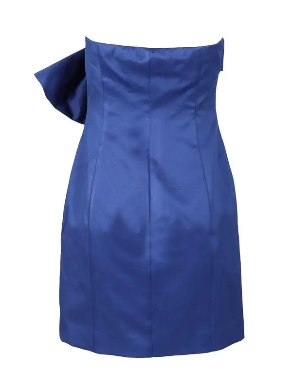 ROTATE BY BIRGER CHRISTENSEN Satin Bow Mini Dress