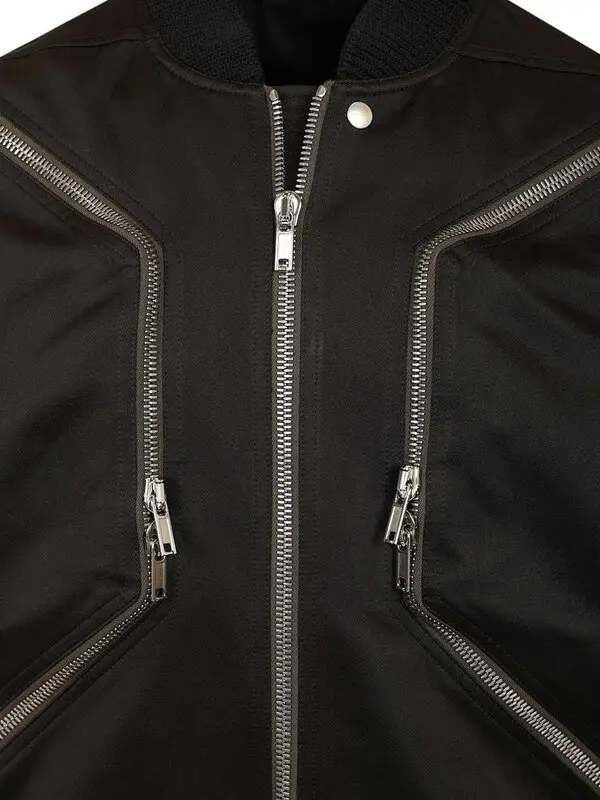 Rick Owens Heizer Flight Nylon Jacket - Black