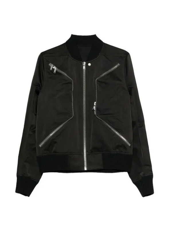 Rick Owens Heizer Flight Nylon Jacket - Black