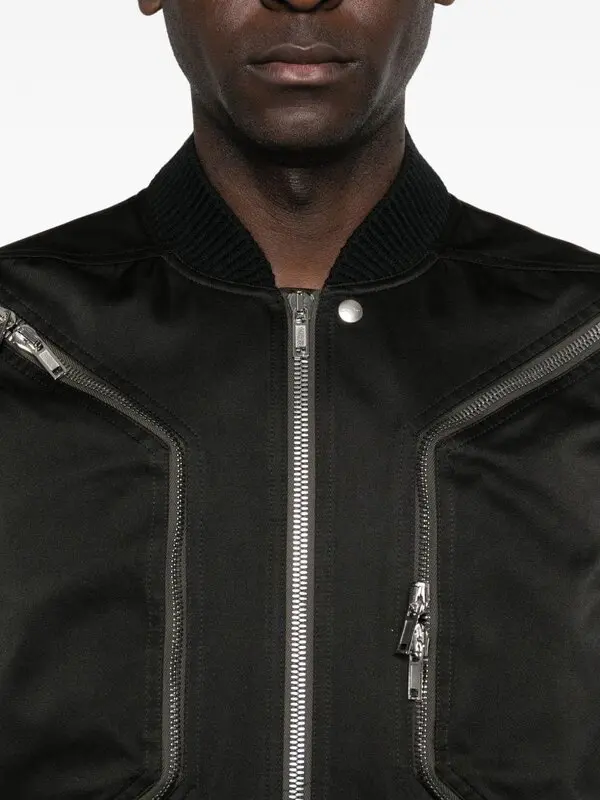 Rick Owens Heizer Flight Nylon Jacket - Black