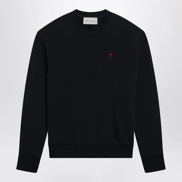 AMI Paris De Coeur Midnight Sweatshirt - Blue