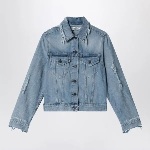 Acne Studios Distressed Denim Jacket Light
