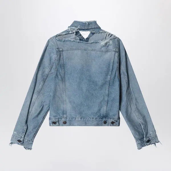 Acne Studios Distressed Denim Jacket Light