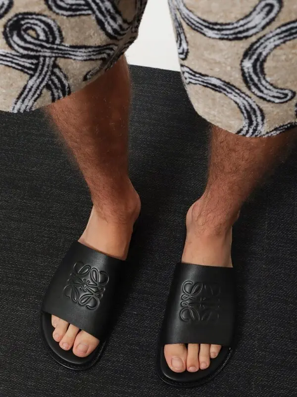 Loewe Paula's Ibiza Flex Anagram Leather Sandals