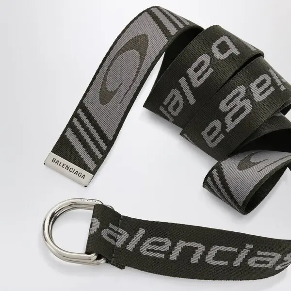 Balenciaga D-ring Belt With Loop Sports Icon Motif - Green