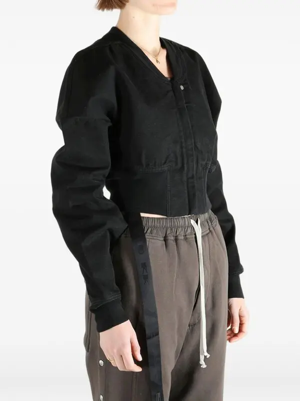 Rick Owens Cotton Cropped Bomber Jacket