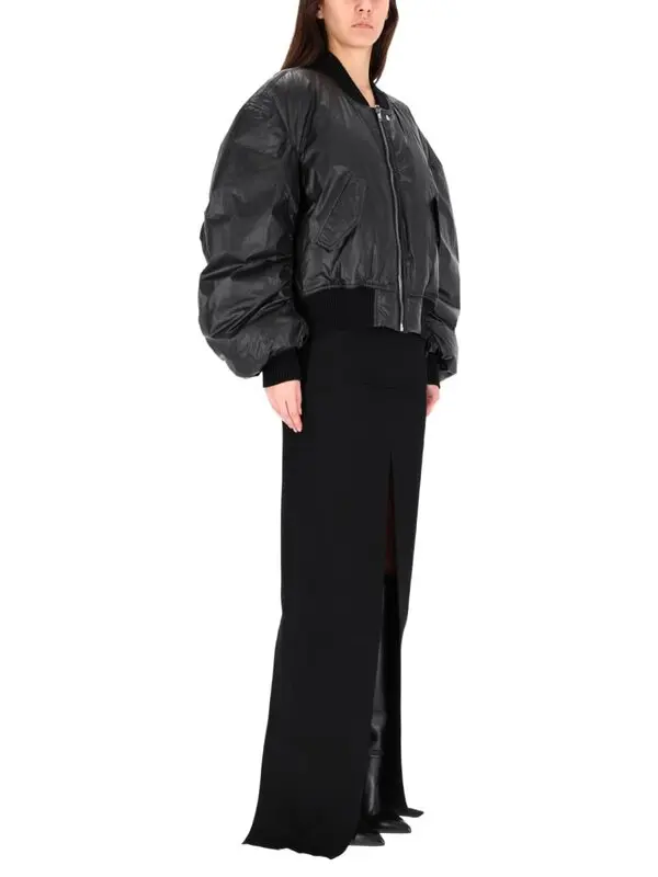 Rick Owens Bomber Jacket Runway Cal - Black