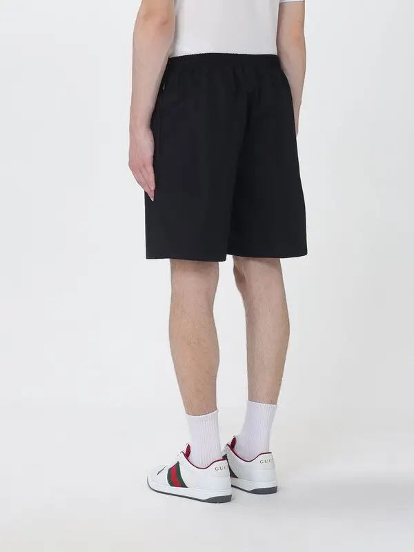 Gucci Knee-length Cotton Sport Shorts With Elasticated Waist