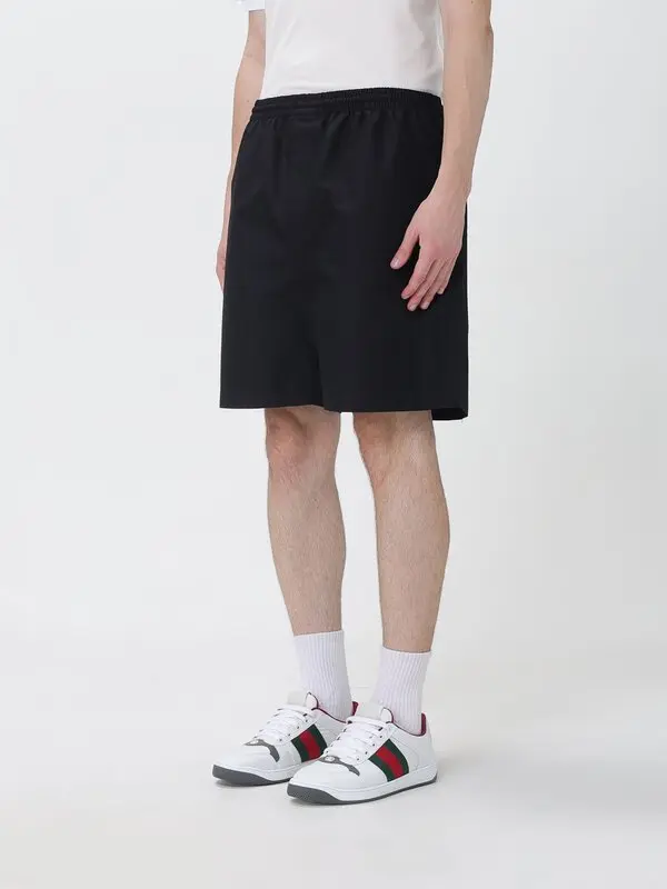 Gucci Cotton Sport Shorts With Elasticated Waist