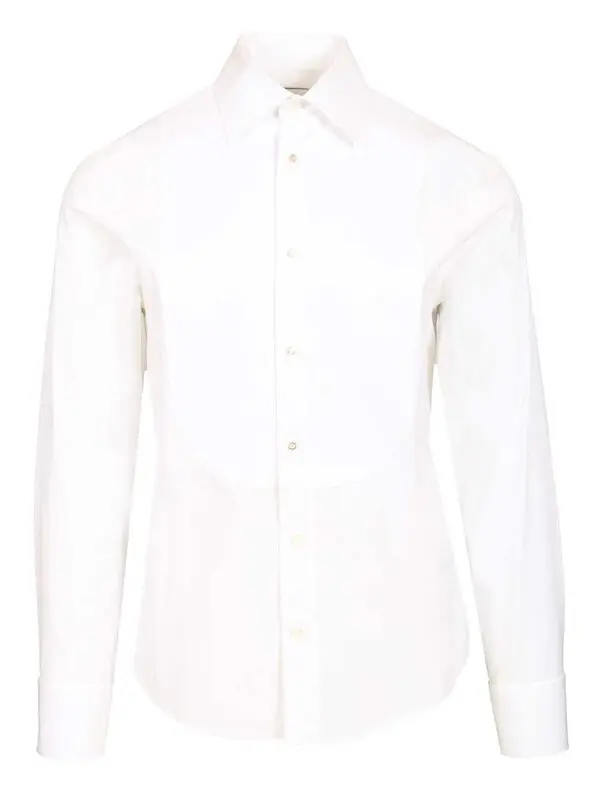 Burberry Slim-fit Cotton Tuxedo Shirt - White