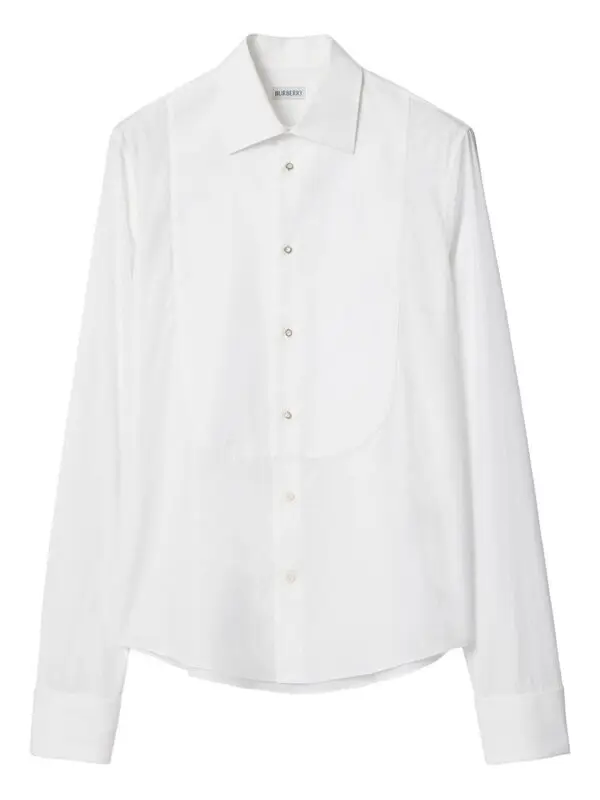 Burberry Slim-fit Cotton Tuxedo Shirt - White
