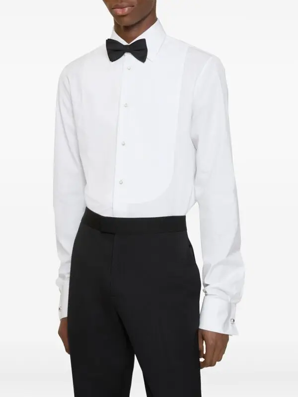Burberry Slim-fit Cotton Tuxedo Shirt - White