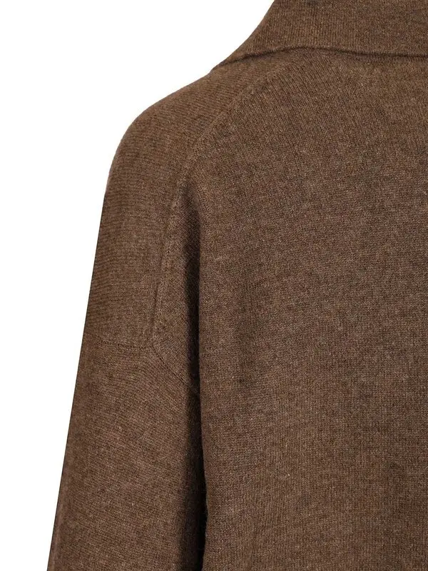 LISA YANG Katriel Polo Sweater - Brown