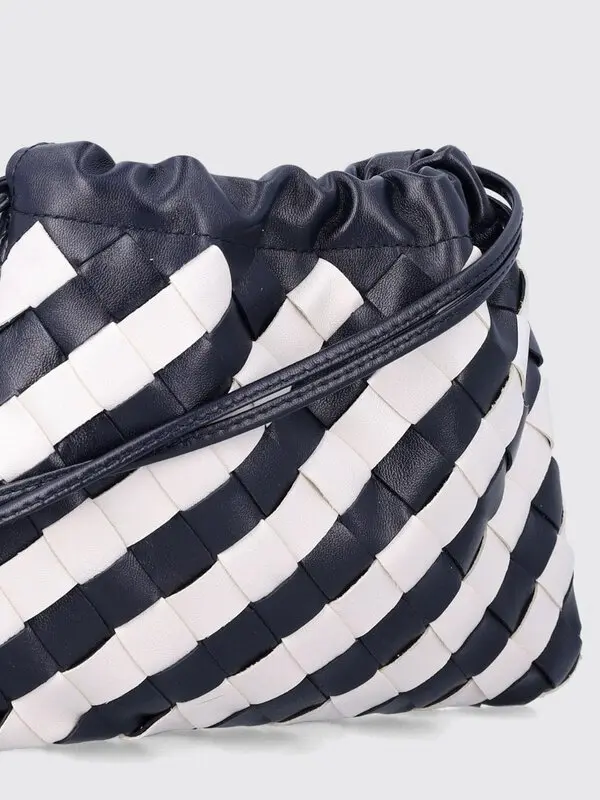 Bottega Veneta Intrecciato Leather Crossbody Bag - Blue