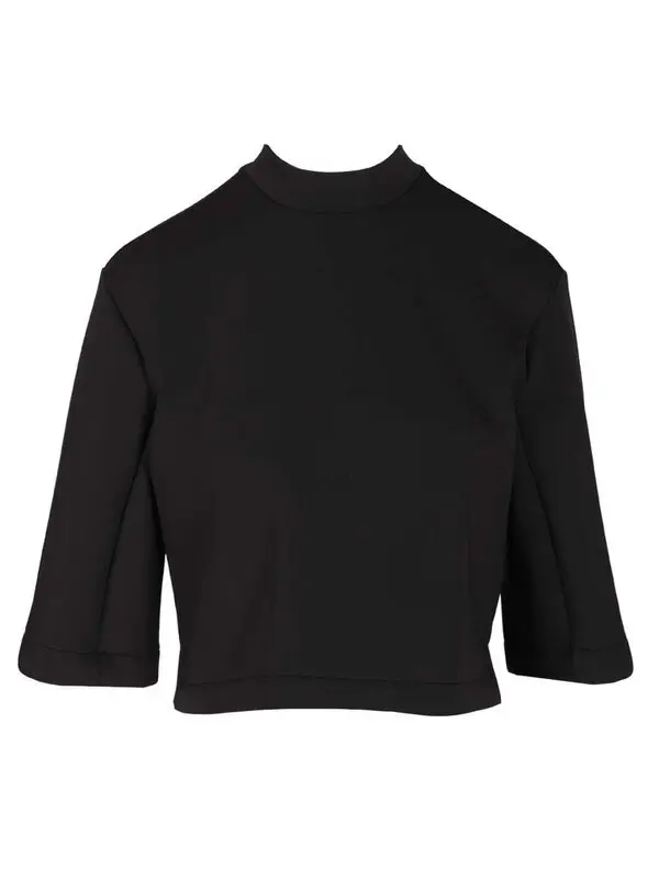 Moncler X Ee72 Neoprene Crew Neck T-shirt - Black