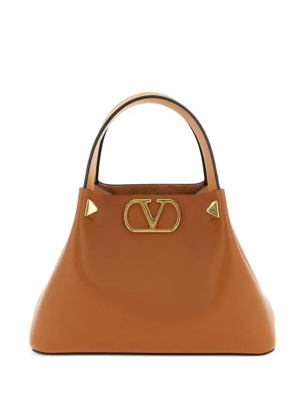 Valentino Garavani Vlogo Signature Small Leather Tote Bag - Multicolor