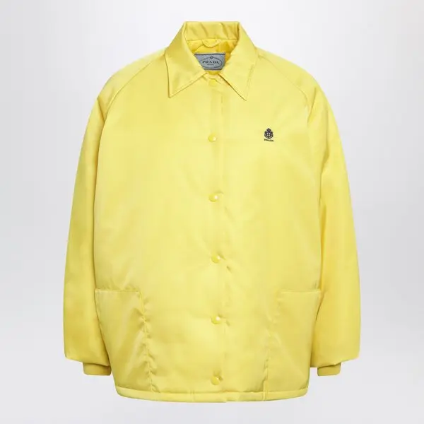 Prada Blouson In Cedar-colored Re-nylon