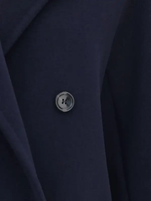 Max Mara Wool Caban Coat - Blue