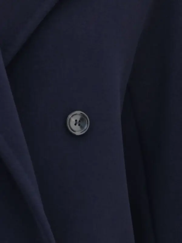 Max Mara Wool Caban Coat - Blue