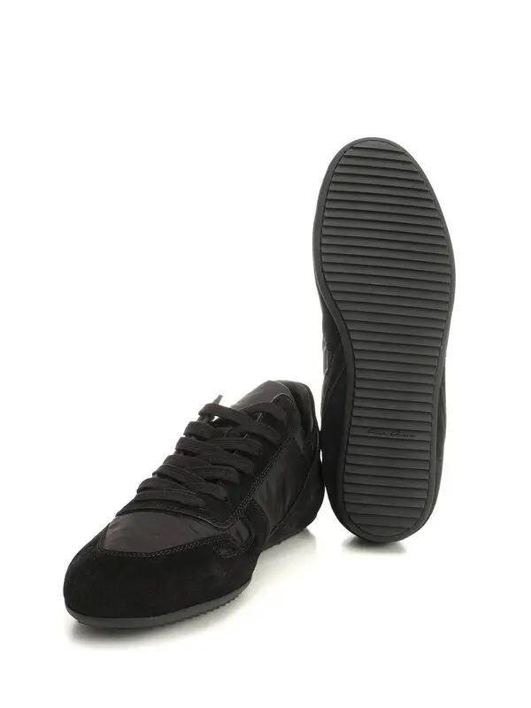 Rick Owens Minimal Sneakers With Suede