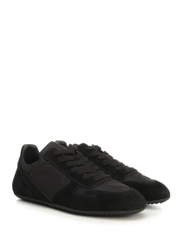 Rick Owens Minimal Sneakers With Suede