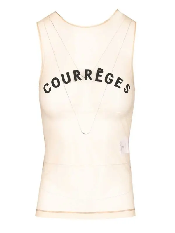 COURREGES Illusion Tulle Top