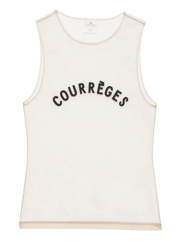 COURREGES Illusion Tulle Top