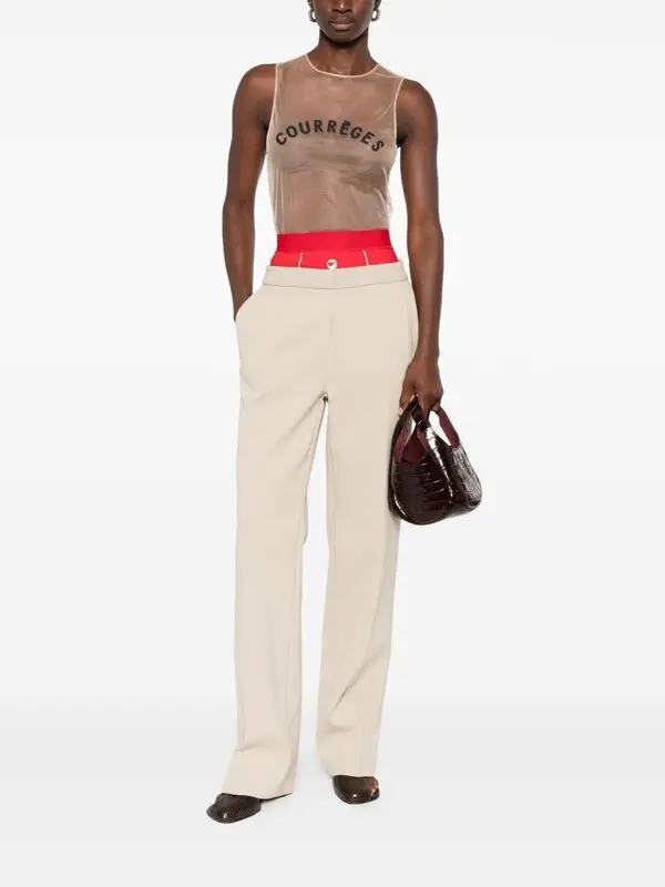 COURREGES Illusion Tulle Top