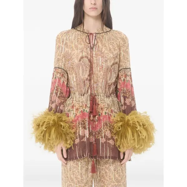 Valentino Garavani Neutrals Tops Blouses