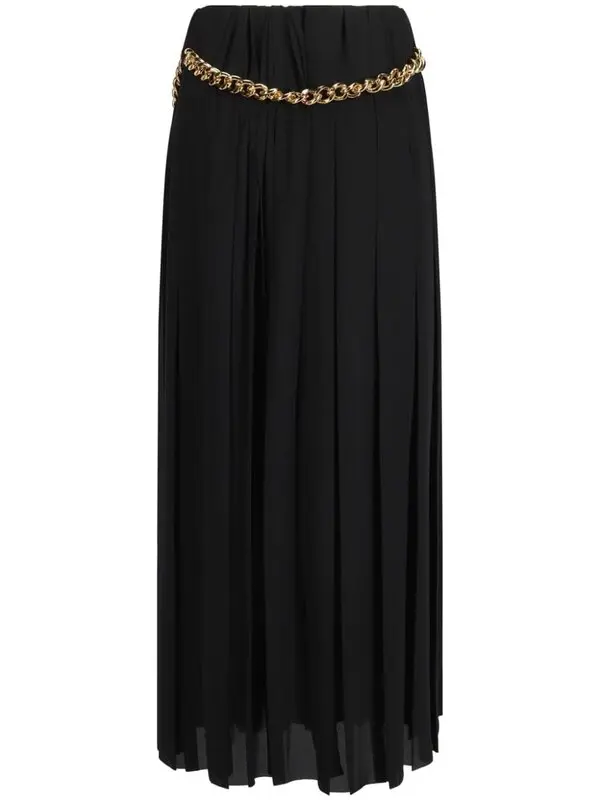 Balenciaga Chain Embellished Pleated Skirt - Multicolor