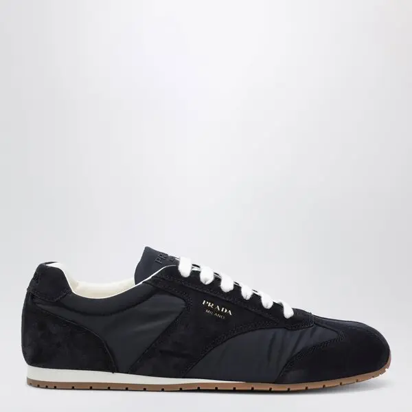 Prada Fabric And Suede Sneakers