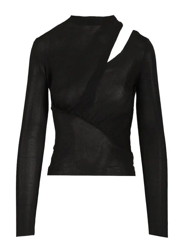 SELF-PORTRAIT Viscose Knit Top