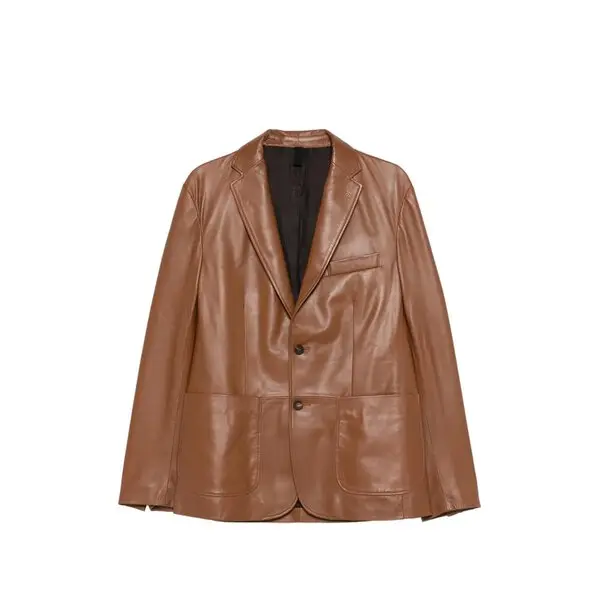 Tagliatore Leather Jacket - Brown