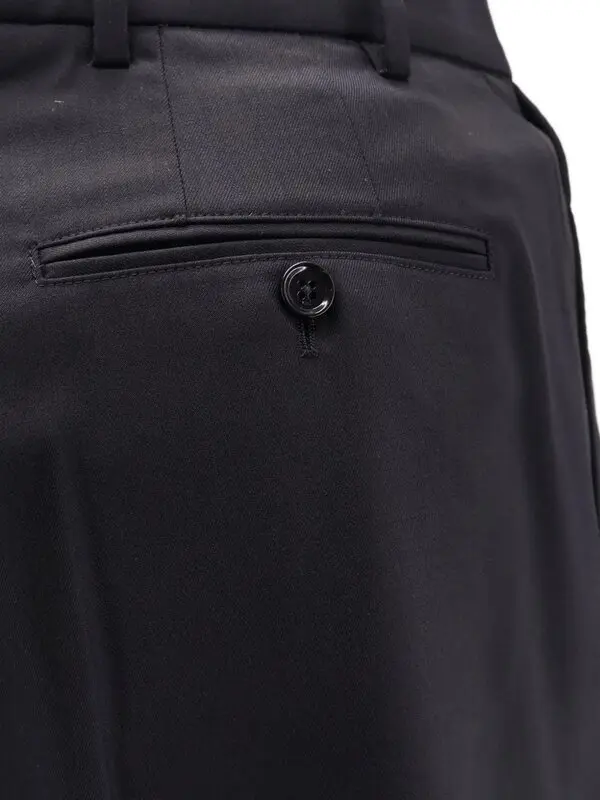 AMI Paris Wide-leg Bermuda Shorts - Black