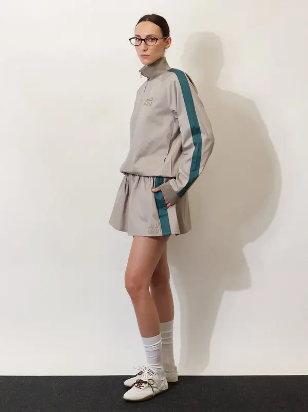 Miu Miu Old Twill Mini Skirt