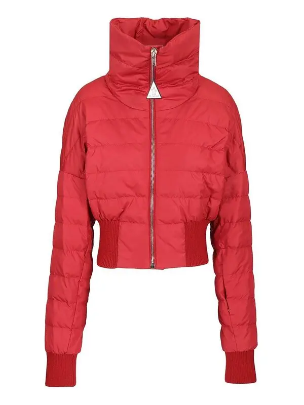 Moncler Cropped Puffer Jacket - Red